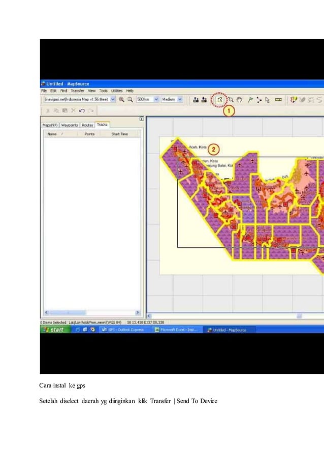 Cara instal mapsource | DOCX