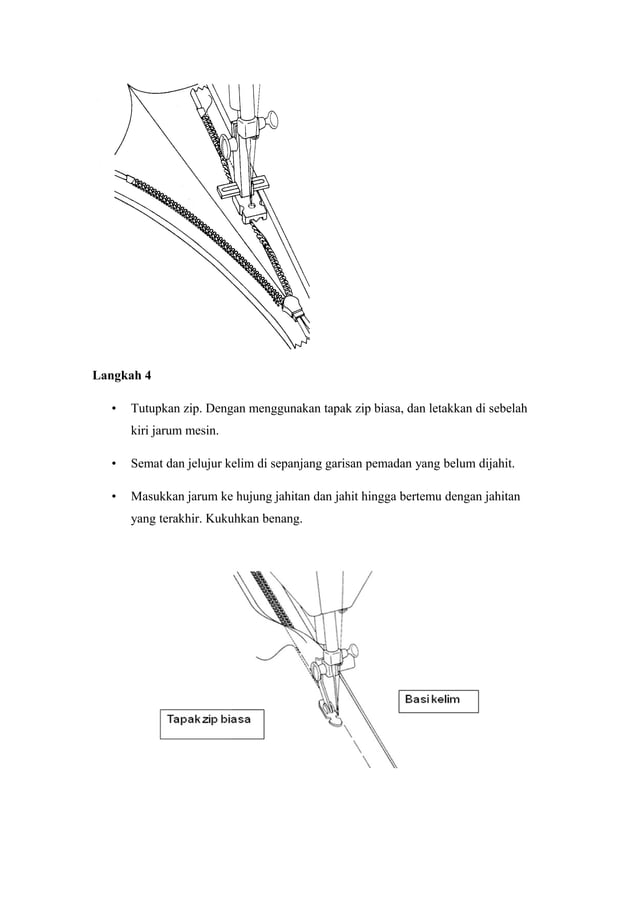 Cara jahit belah kelepet sama lebar | DOC