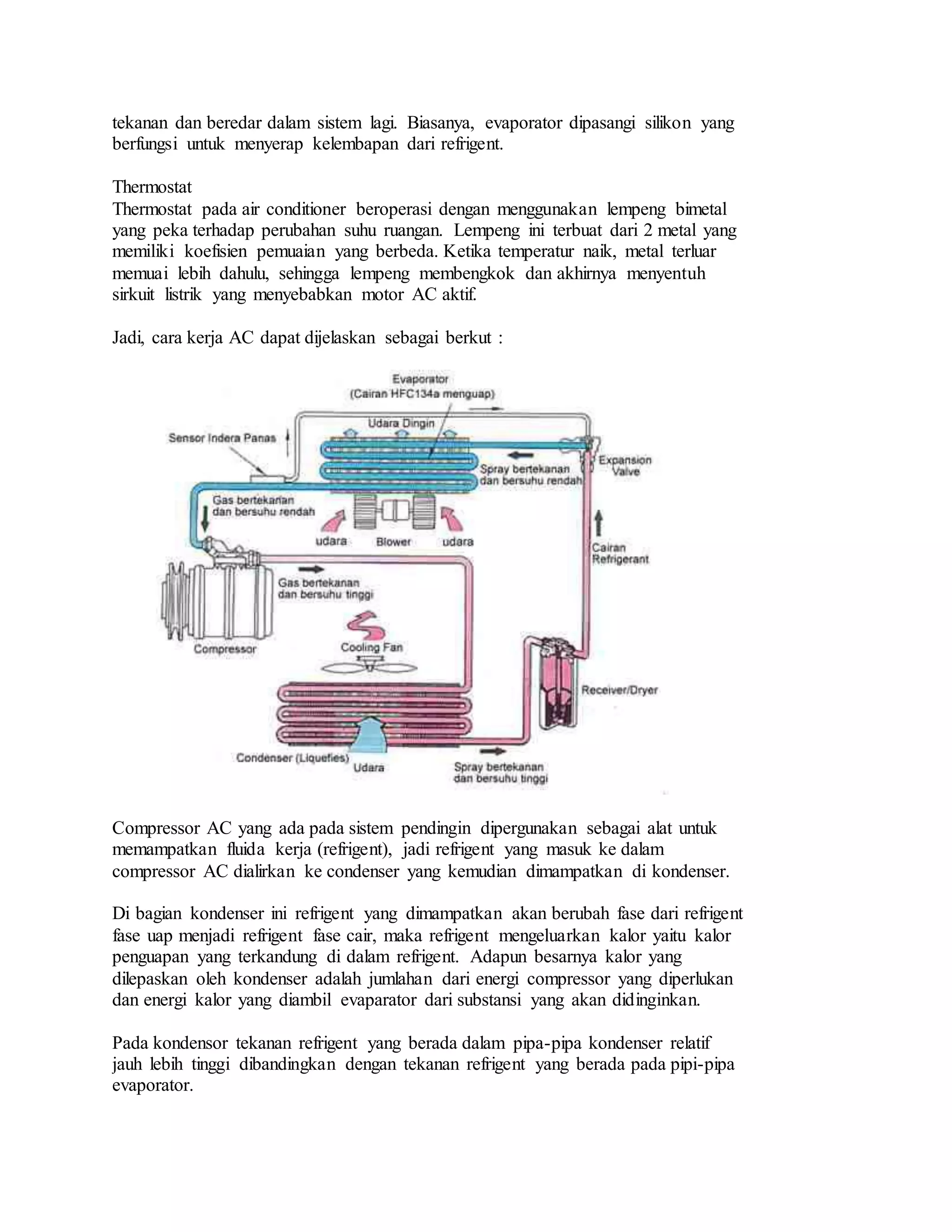 Cara kerja ac dan bagian | PDF