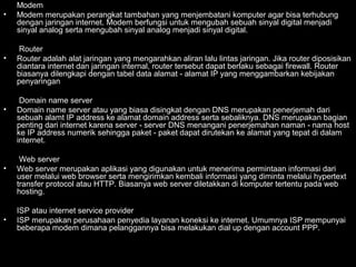 Cara kerja internet | PPT