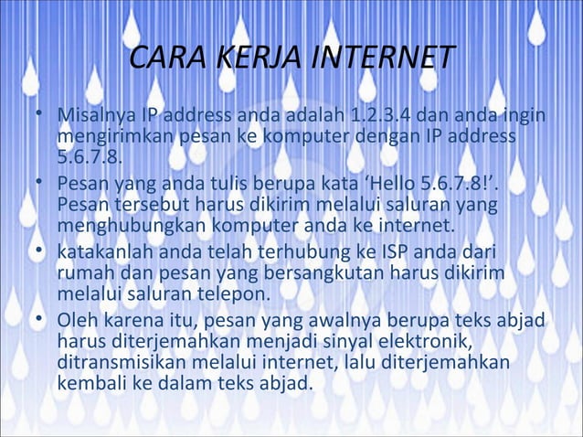 Cara Kerja Internet | PPT