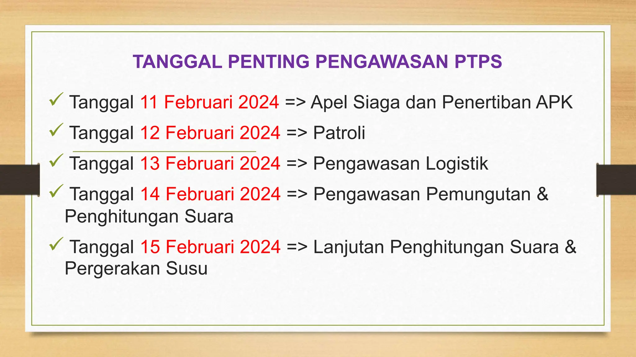 cara kerja ptps 2024 dalam pemilu serentak 2024 | PPTX