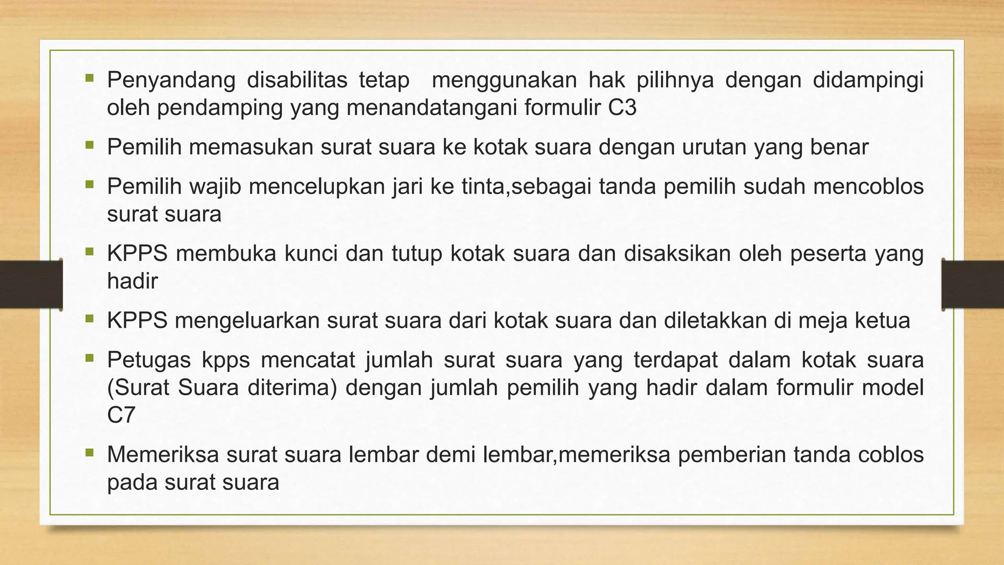 cara kerja ptps 2024 dalam pemilu serentak 2024 | PPTX