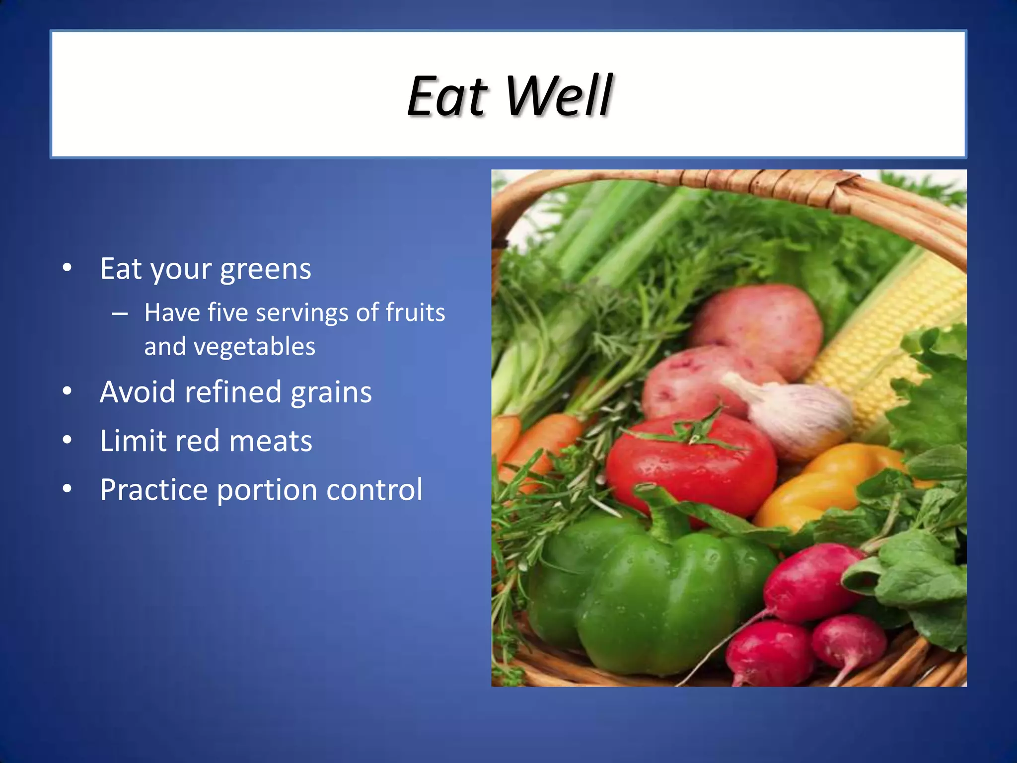 Caralde maintaining a healthy lifestyle | PPT