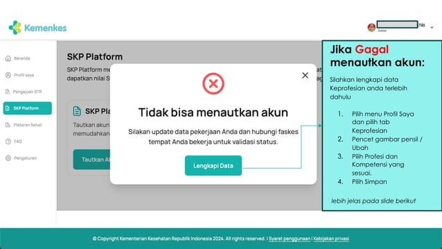 Cara Login ke SKP Platform v1 kemenkes terbaru | PDF