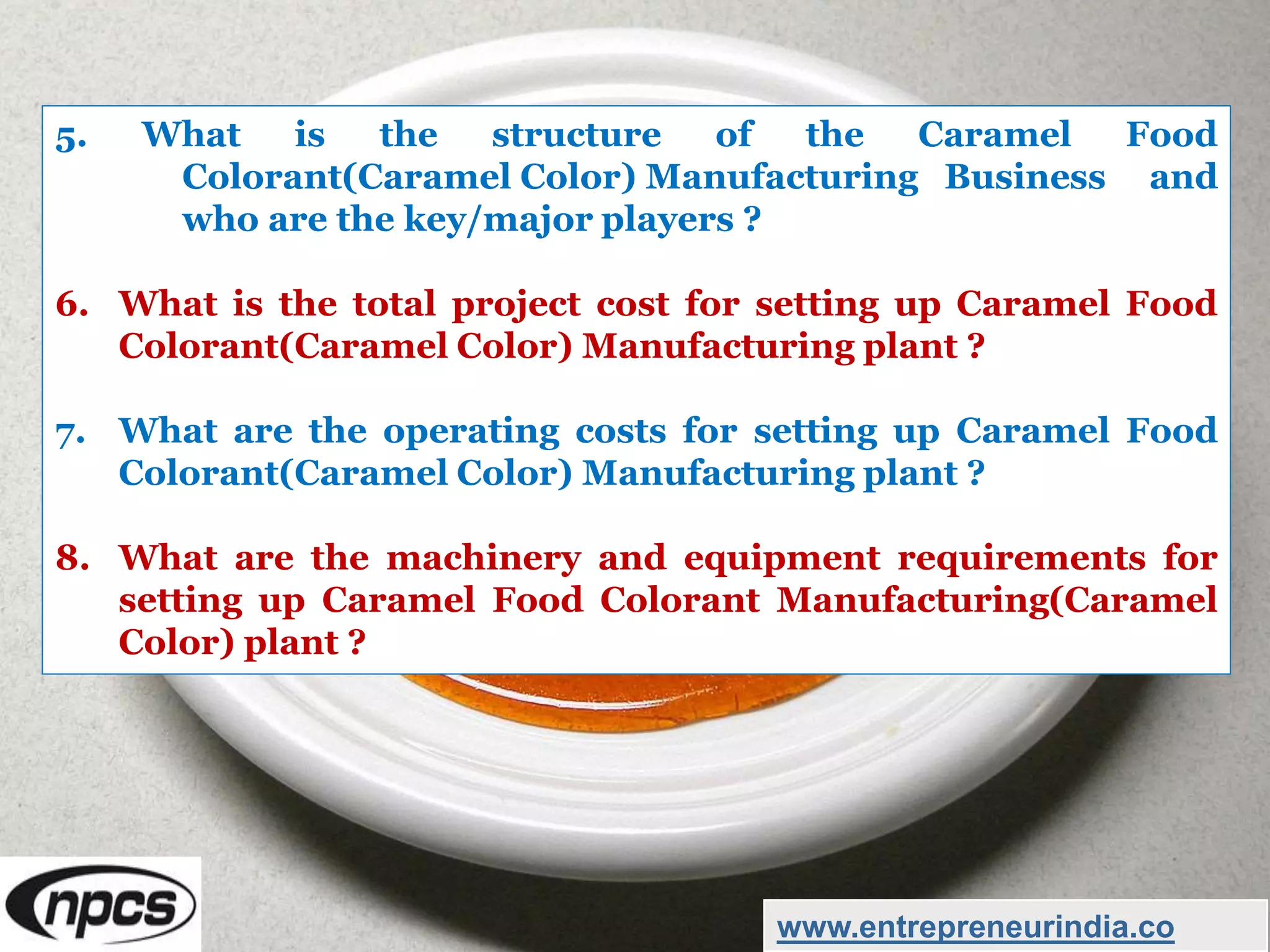 Caramel Food Colorant (Caramel Color) | PPTX | Food Industry | Industries