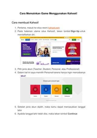 Cara Memainkan Game Menggunakan Kahoot.pdf