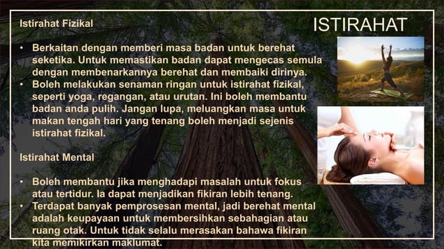 CARA MEMANFAATKAN WAKTU REHAT, TIDUR, ISTIRAHAT DAN SENGGANG.pptx