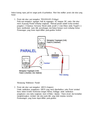 Cara membaca multimeter bagian ii | DOCX