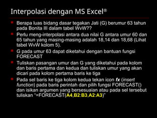 Cara Membaca Tabel WvW emma soraya desember 2001 | PPT