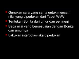 Cara Membaca Tabel WvW emma soraya desember 2001 | PPT