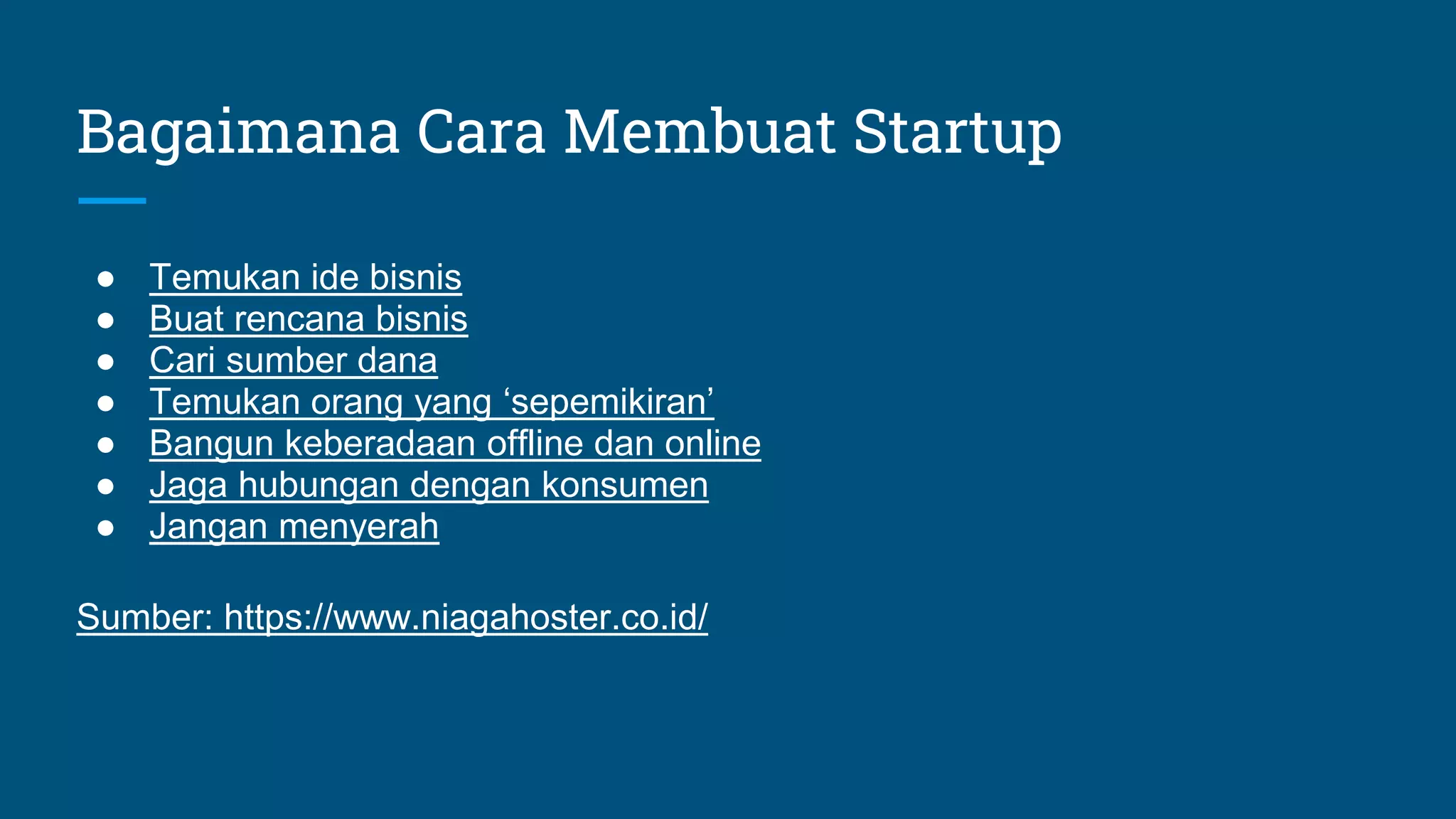 Cara membangun startup | PPT