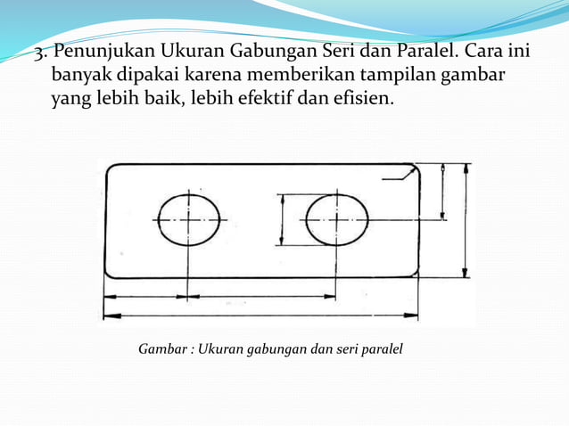 TUGAS MENGGAMBAR TEKNIK- Cara memberikan ukuran DAN DIMENSI | PPTX
