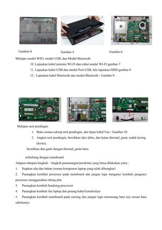 Cara membongkar laptop | ODT