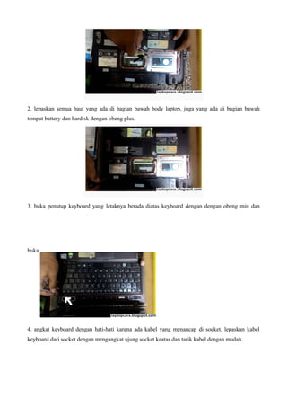Cara membongkar laptop | ODT