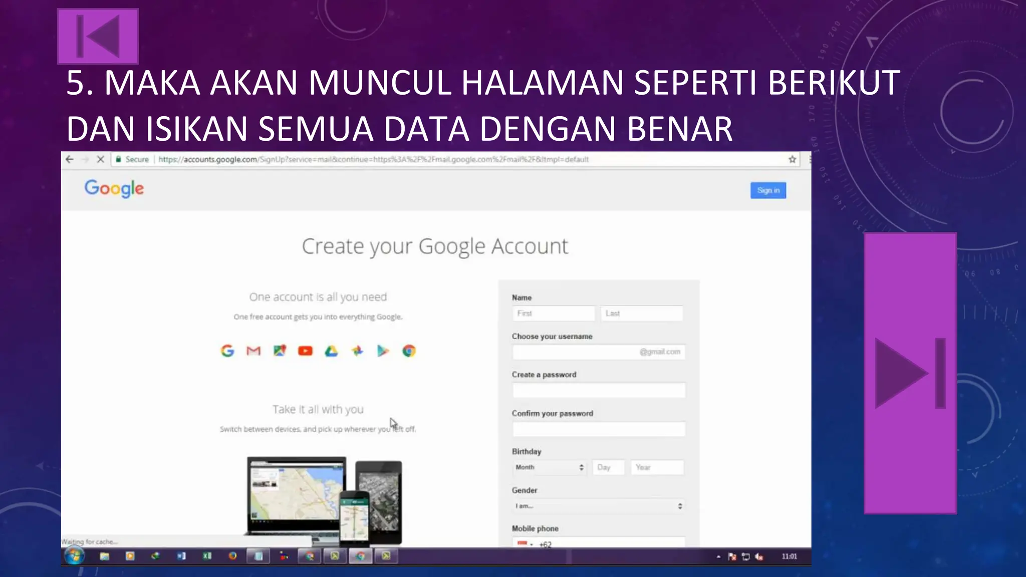 CARA MEMBUAT ACOUNT GMAIL CARA MEMBUAT ACOUNT GMAIL.ppt.pptx