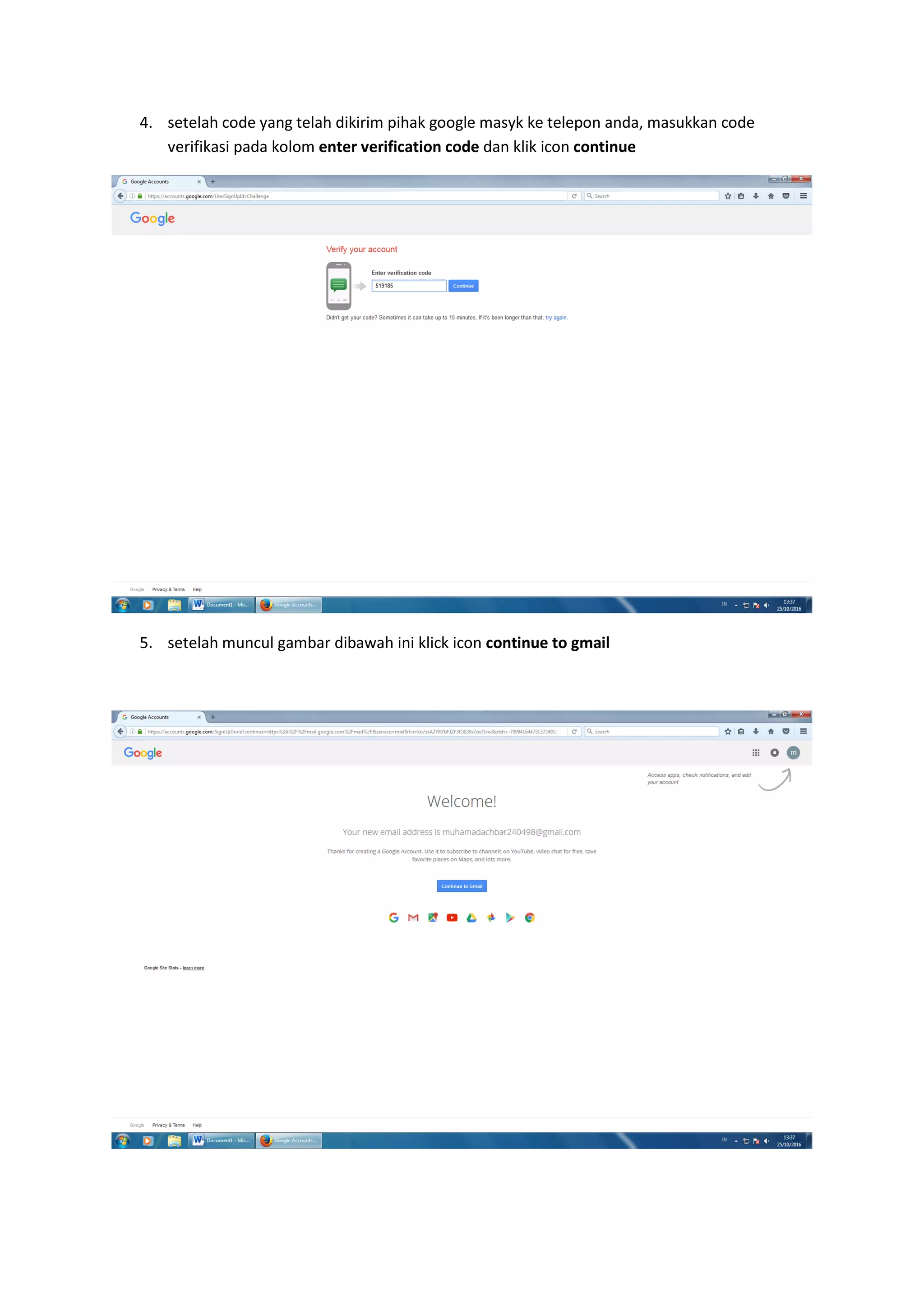 Cara membuat akun email | PDF