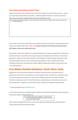 Cara membuat akun email yahoo | DOCX