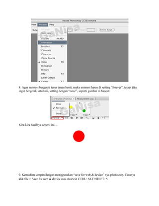 Cara membuat animasi gambar bergerak | DOCX