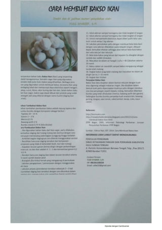 Cara membuat baso ikan | PDF