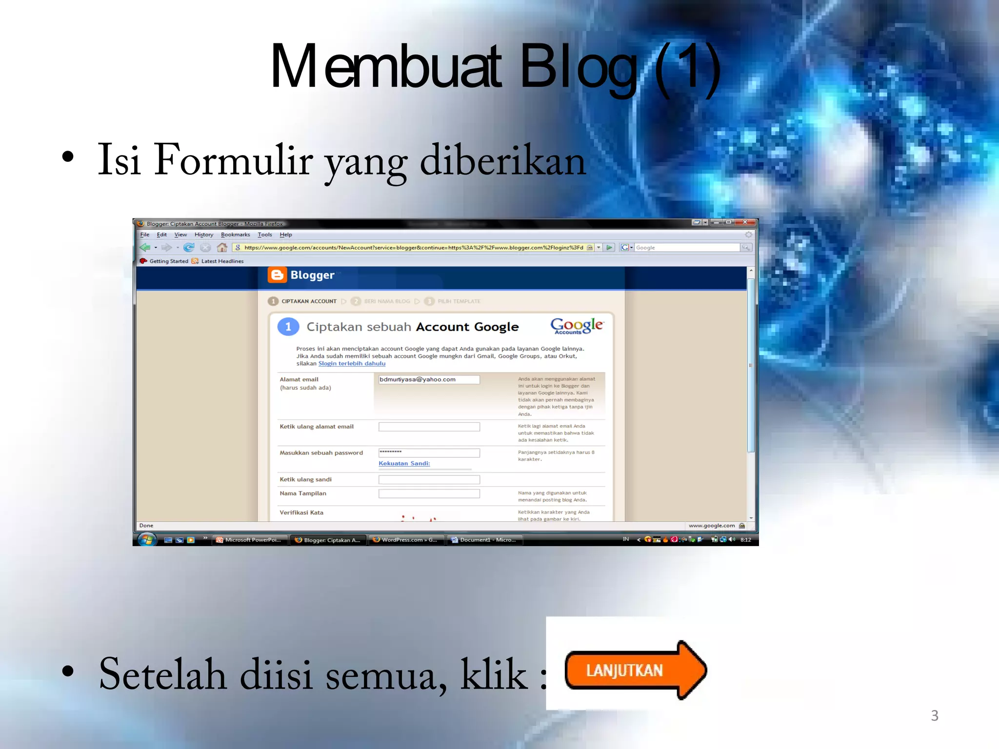 Cara membuat blog | PPT