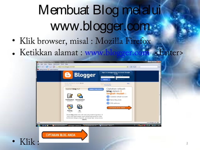 Cara membuat blog | PPT