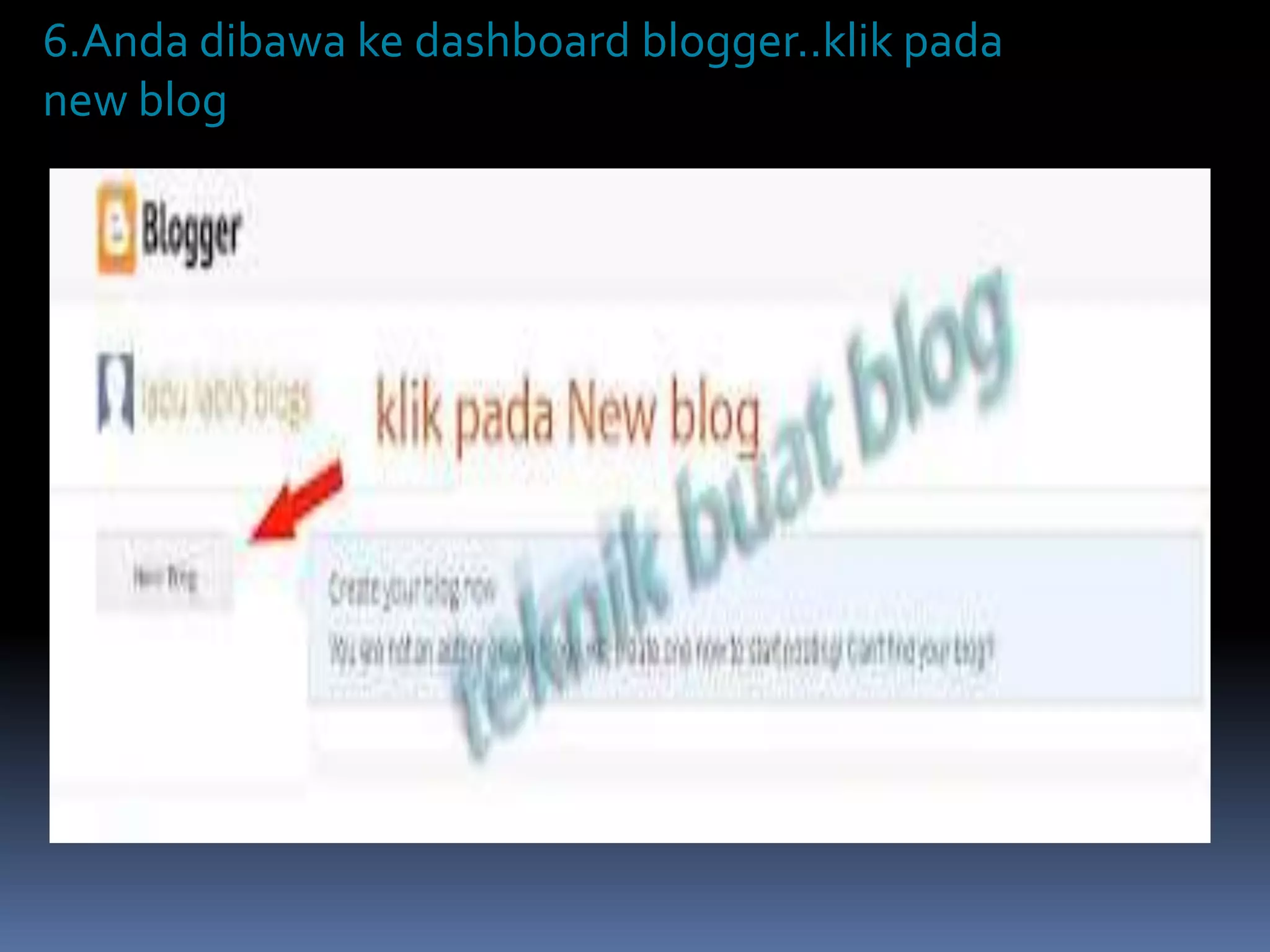 Cara membuat blog | PPTX