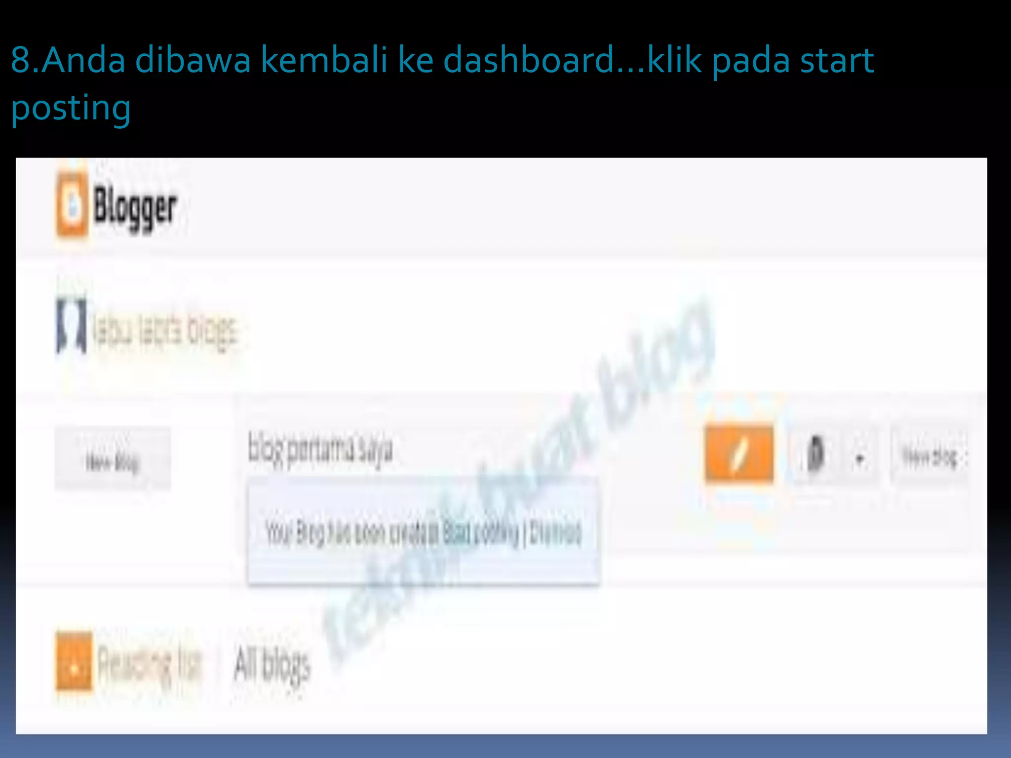 Cara membuat blog | PPTX
