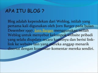 Cara membuat blog | PPT