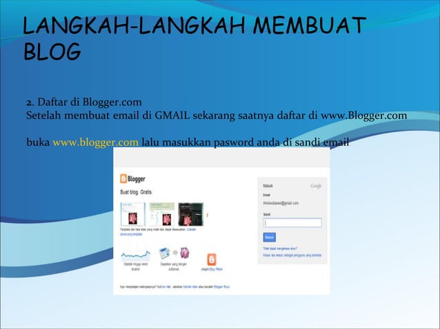 Cara membuat blog | PPT