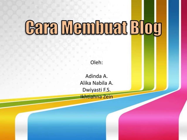 Cara Membuat Blog Tugas TIK Kelas 9 | PPTX