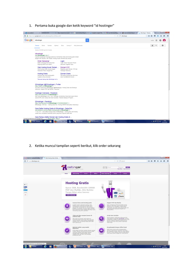 Cara membuat blog | PDF