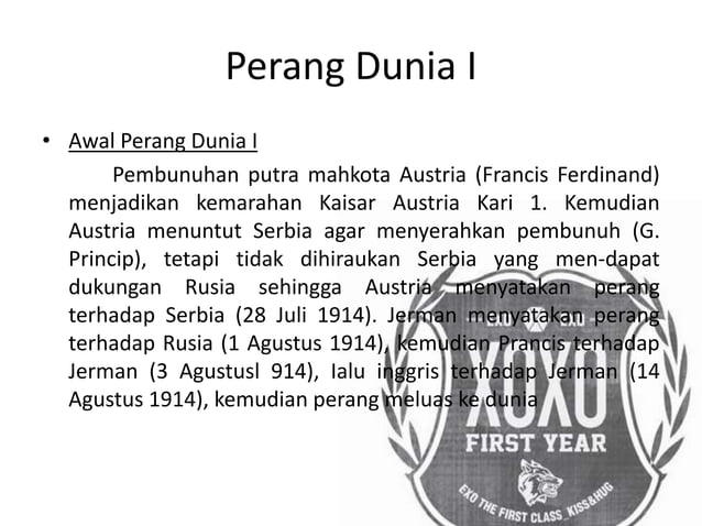 Perang Dunia (Sejarah) | PPT