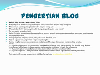 Cara membuat bloger | PPTX