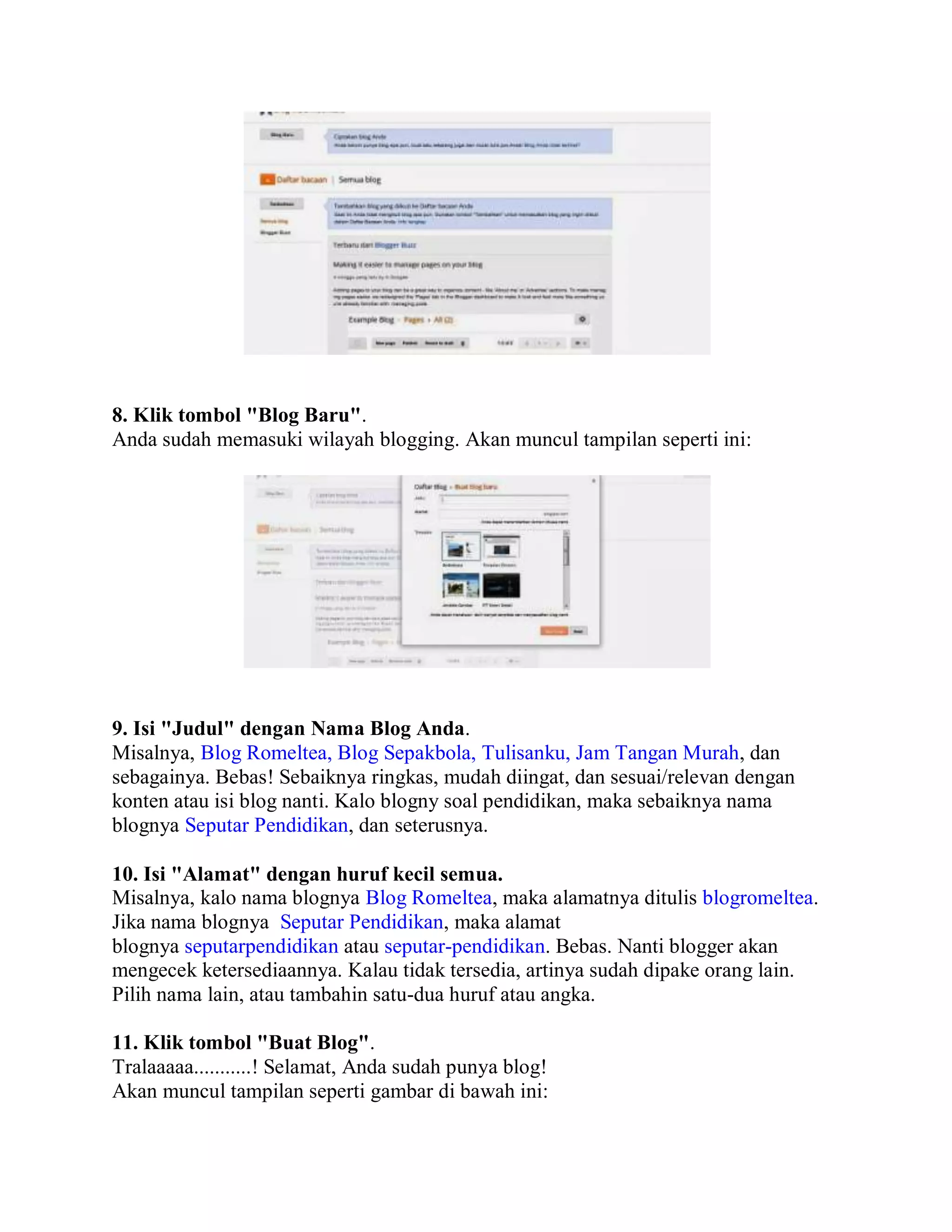 Cara membuat blog untuk pemula | PDF
