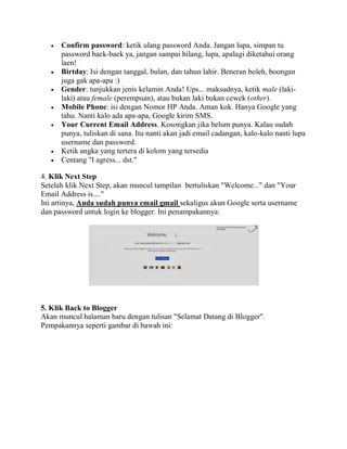 Cara membuat blog untuk pemula | PDF