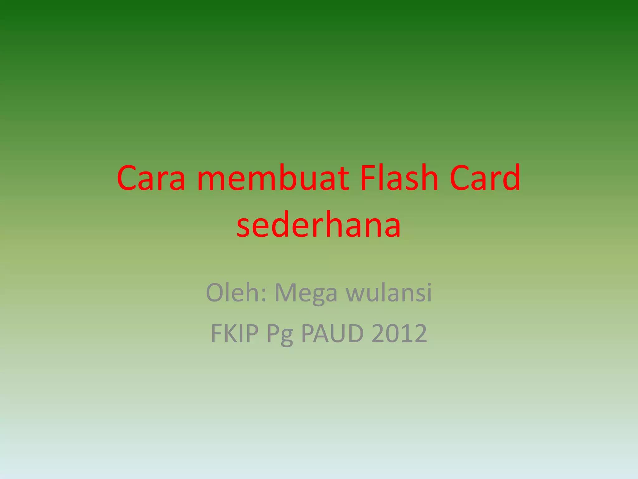 Cara membuat dadu huruf | PPTX