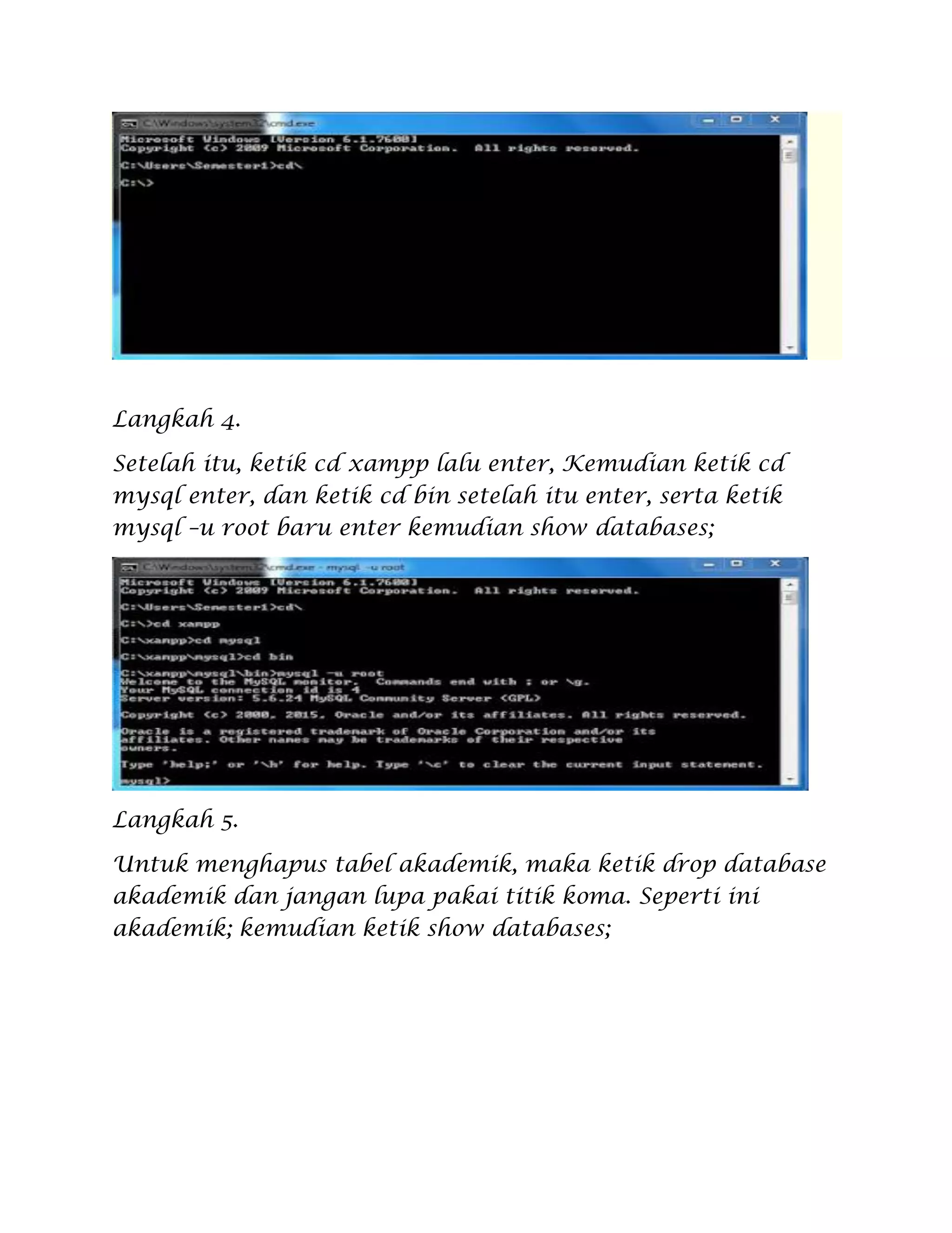 Cara membuat database | PDF