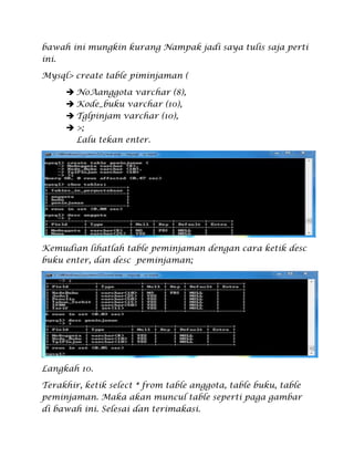 Cara Membuat Database Pdf