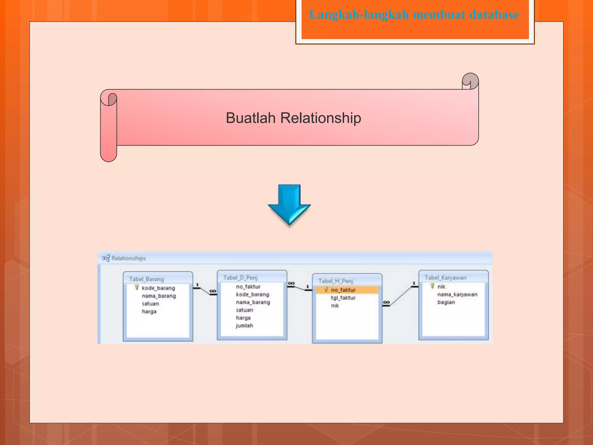 Cara membuat database dengan mudah dan simple | PPTX