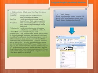 Cara membuat database dengan mudah dan simple | PPTX