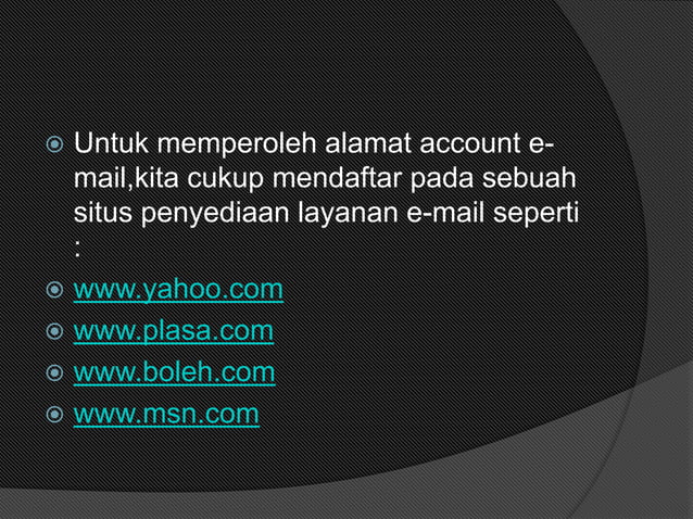 Cara membuat e mail | PPTX