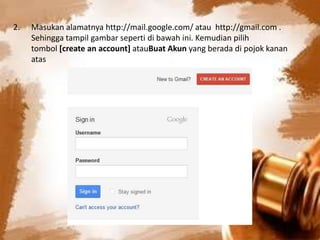 Cara membuat email di gmail | PPT