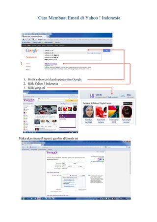 Cara membuat email di yahoo | PDF