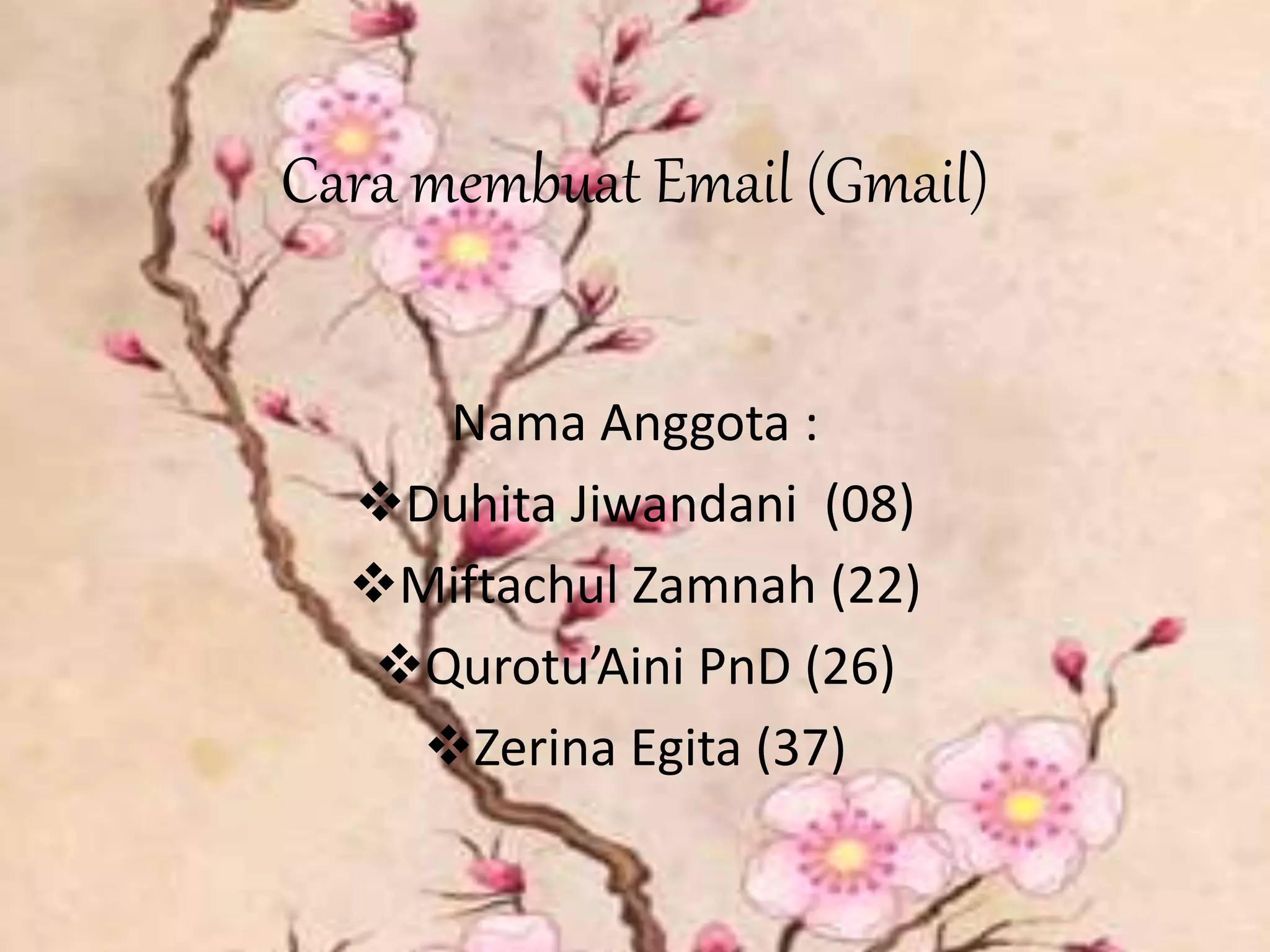 Cara membuat email (gmail) | PPT