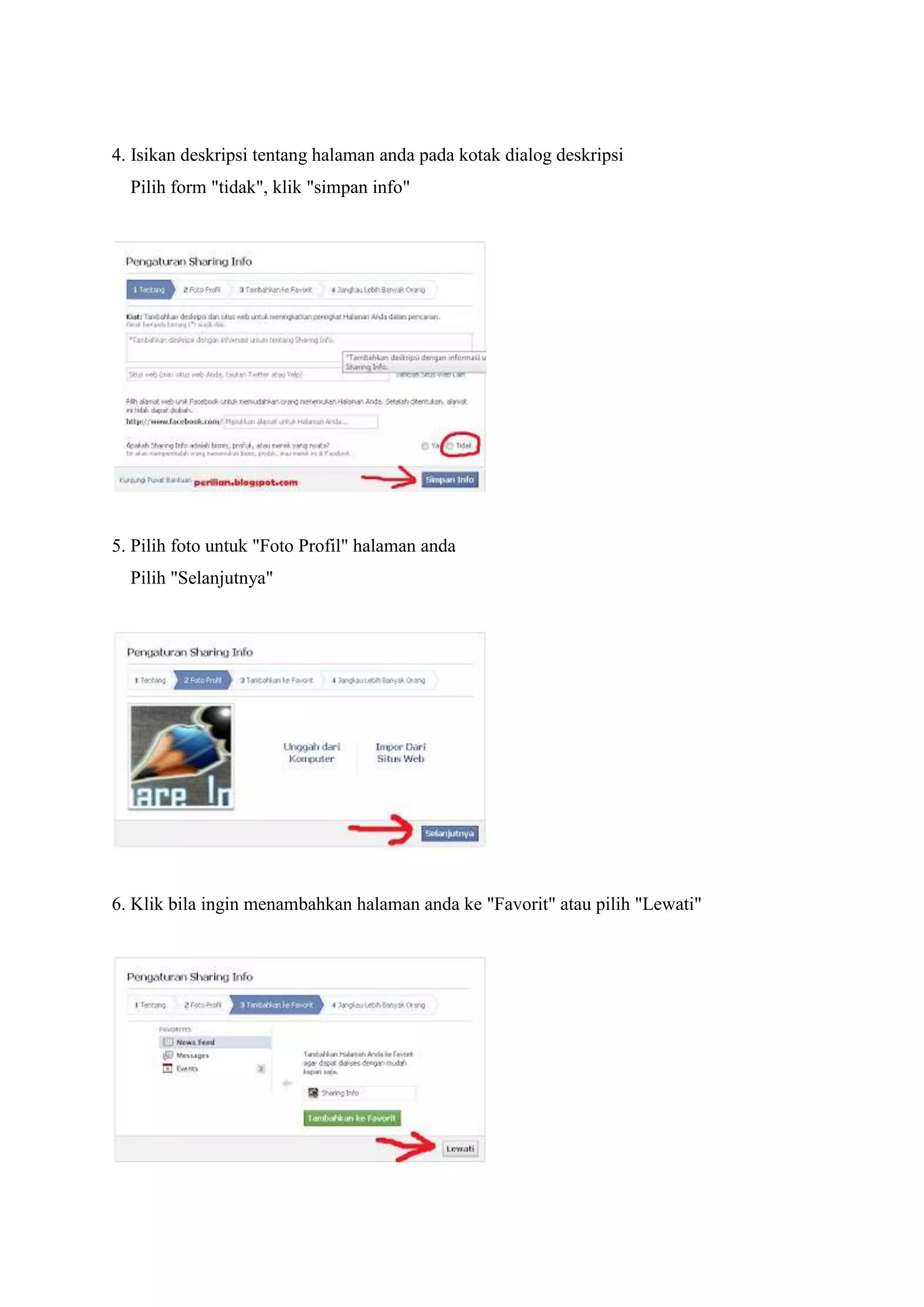 Cara membuat facebook fanspage | PDF