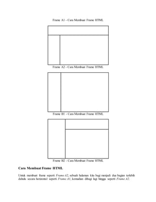 Cara membuat frame html | PDF
