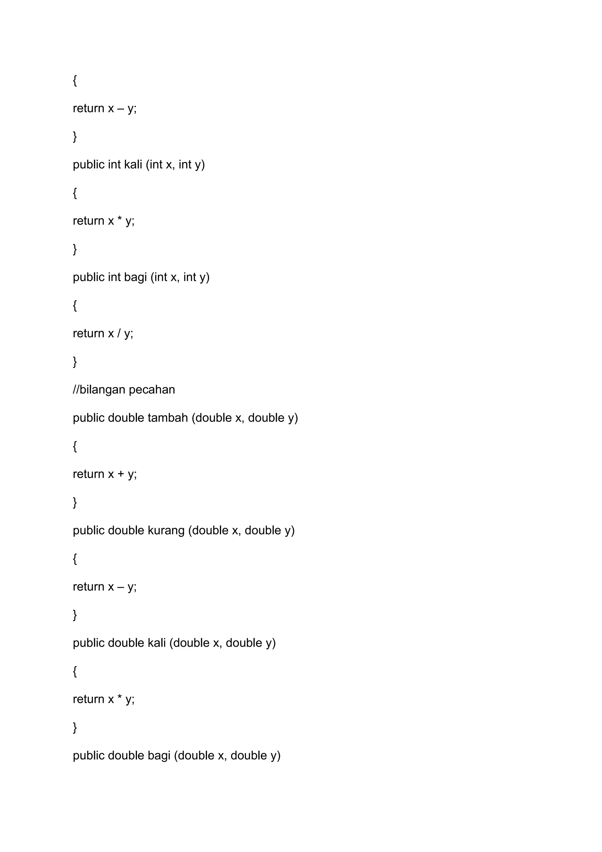 Cara membuat fungsi dan prosedur pada java | PDF