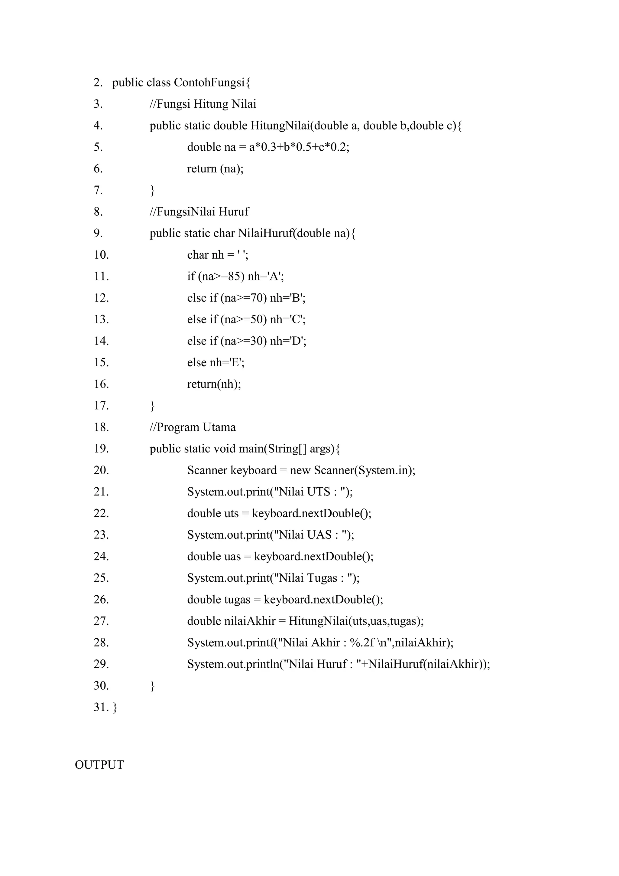 Cara membuat fungsi dan prosedur pada java | PDF