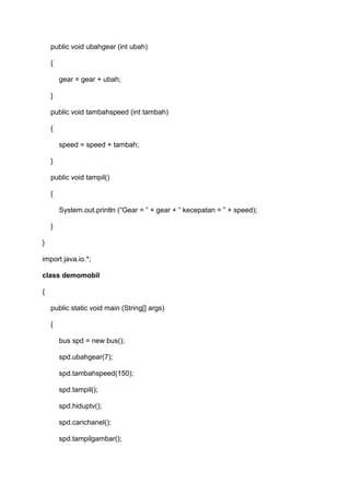 Cara membuat fungsi dan prosedur pada java | PDF